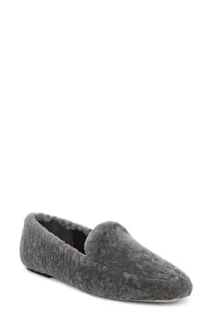 FAVORITE DAUGHTER Yvonne Genuine Shearling Loafer - Rock