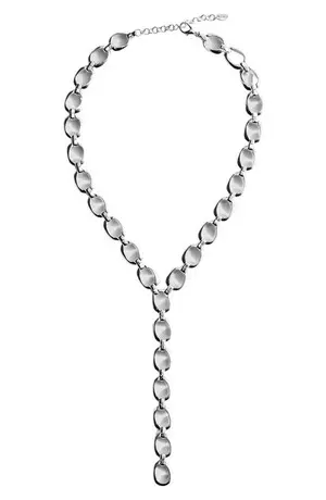 Mango Long Link Y-necklace - Silver