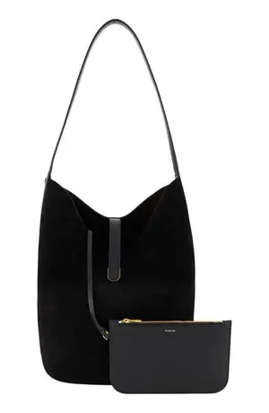 Vince Eris Large Suede Bucket Bag