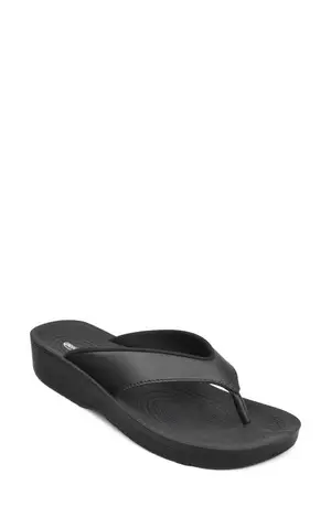 AEROTHOTIC Fallon Flip Flop - Black