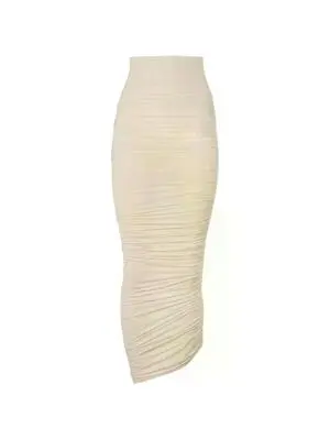 Wolford Draped Asymmetric Skirt - Neutrals