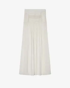 ETOILE Pylka Linen-blend Maxi Skirt - White