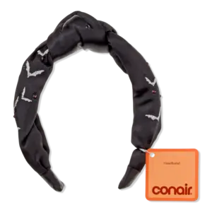 Conair Accessories Halloween Bat Embroidered Headband - One-color