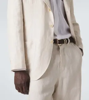 Brunello Cucinelli Braided Suede Belt