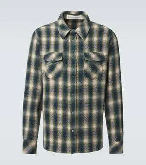 GOD'S TRUE CASHMERE Tartan Cashmere Shirt
