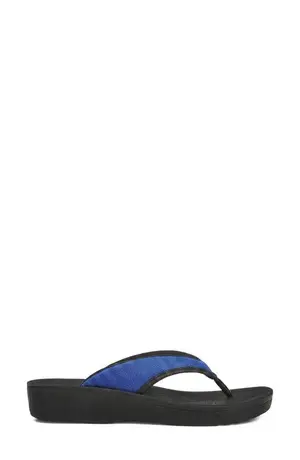 AEROTHOTIC Supportive Flip Flops With Cushioned Footbed - Navy