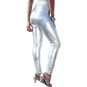 Roaman's Metallic Legging - Silver