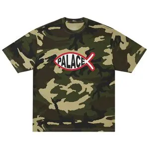PALACE Plaice T-shirt 'woodland Camo - Green