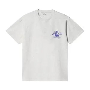 Carhartt Work In Progress Short-sleeve Well Built T-shirt 'ash Heather - Grey