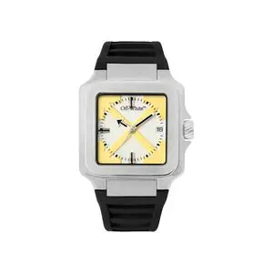 Off-White Proto Layer Silicone Watch 'stainless Steel - Silver