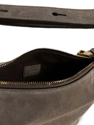TOD'S Metal Dots Mini Bag In Suede - Gray