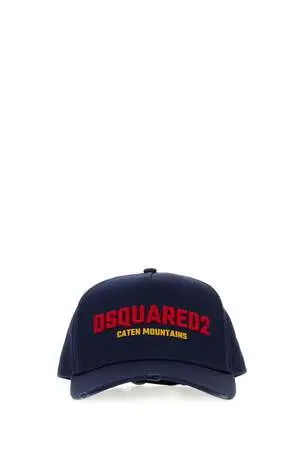 Dsquared2 Gabardine Baseball Cap - Blue