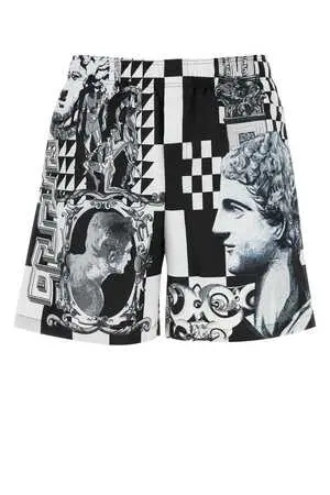 Versace Polyester Swim Shorts - Printed