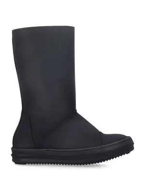 Rick Owens Neoprene Platform Ankle Boots - Nero