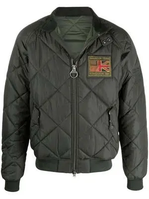 BARBOUR INTERNATIONAL High Neck Quilted Jacket With Logo Patch