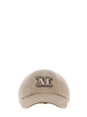 Max Mara Cashmere Baseball Cap With Curved Visor