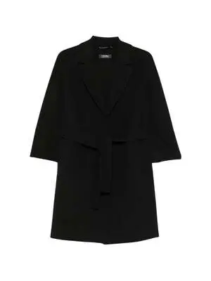 Max Mara Arona Relaxed-fit Camel Wool Jacket With Lapel Collar - Black