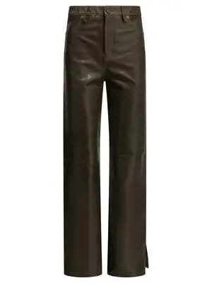 GOLDEN GOOSE Melany Paneled Calf Leather Pants
