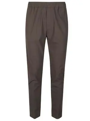 PMDS PREMIUM MOOD DENIM SUPERIOR Slim Tapered Pull-on Trousers - Brown