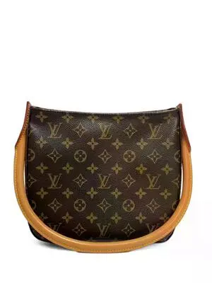 LOUIS VUITTON 2002 Monogram Looping Shoulder Bag - Brown