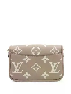 LOUIS VUITTON 2010-2026 Bicolor Monogram Empreinte Giant Diane Satchel - Neutrals