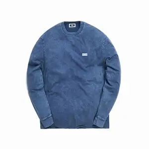 Kith Lax Pigment Dyed Long Sleeve Tee Shirt - Dark Indigo
