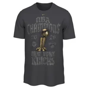 Nike New York Knicks 2025-26 Nba Champions Basketball Locker Room T-shirt - Grey