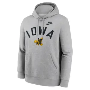 Nike Iowa Legacy Arch Club College Pullover Hoodie - Grey