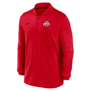 Nike Ohio State Sideline Dri-fit College 1/2-zip Top - Red