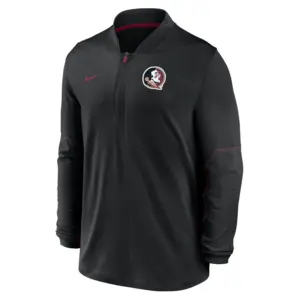 Nike Florida State Sideline Dri-fit College 1/2-zip Top - Black