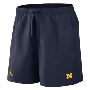 JORDAN Brand Michigan Primetime Primary Logo Dri-fit College Form Shorts - Blue