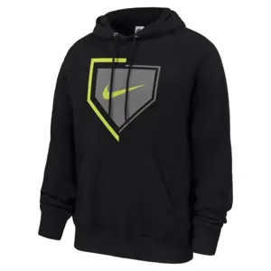 Nike Club Baseball Pullover Fleece Hoodie - Black