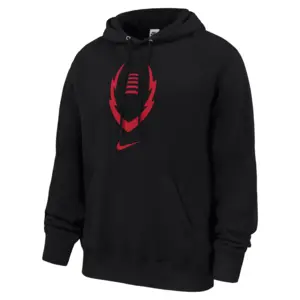 Nike Club Football Pullover Fleece Hoodie - Black
