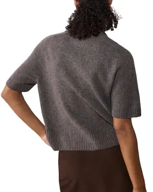 Whistles Round Neck Wool Knitted Tee