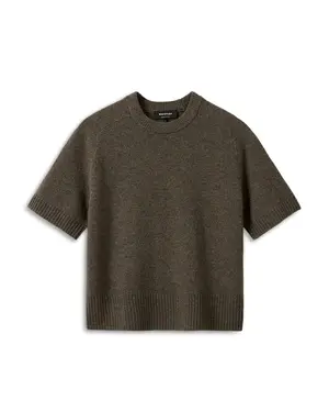 Whistles Round Neck Wool Knitted Tee