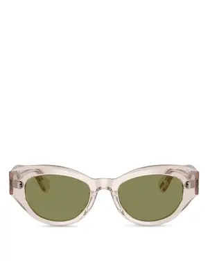 Oliver Spencer Lerrue Oval Sunglasses, 50mm
