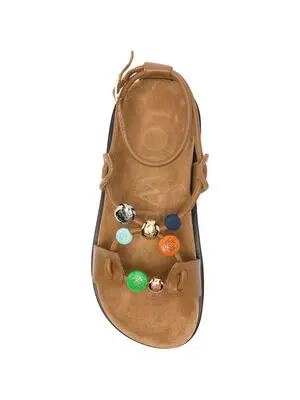 Loewe Pebble Fussbett Leather Sandals