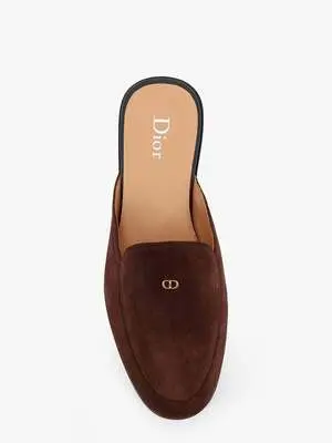 Dior Antibes Suede Mules - Brown
