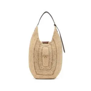 ANYA HINDMARCH Woven Raffia Shoulder Bag