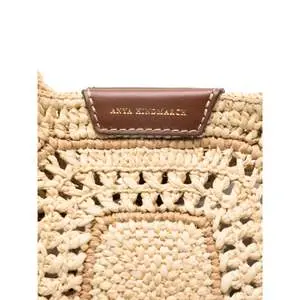 ANYA HINDMARCH Woven Raffia Shoulder Bag