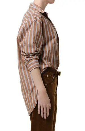 Citizens Of Humanity Thea Striped Boyfriend Shirt