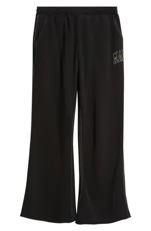 MARKET Big Stitch Open Leg Sweatpants - Black
