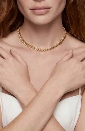 Ettika Chevron Link Necklace