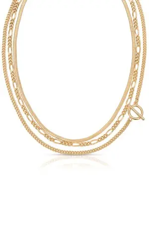 Ettika Layered Plated Link Necklace