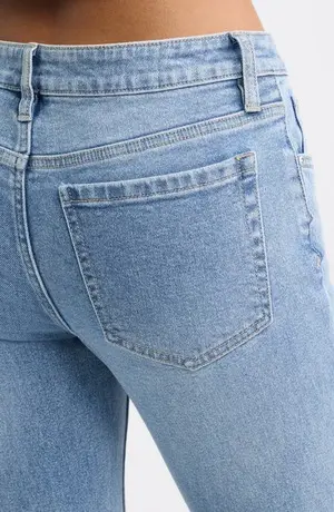 FADE OUT LOUD Twisted Seam Low Rise Bell Bottom Jeans
