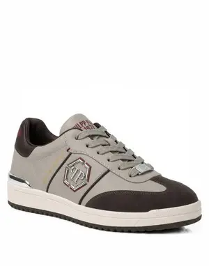 Philipp Plein Retro Hustle Bicolor Low Top Sneakers - Darkbrown