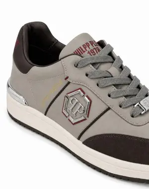 Philipp Plein Retro Hustle Bicolor Low Top Sneakers - Darkbrown