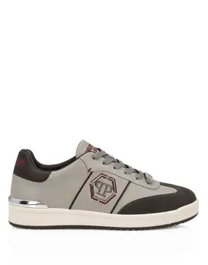 Philipp Plein Retro Hustle Bicolor Low Top Sneakers - Darkbrown