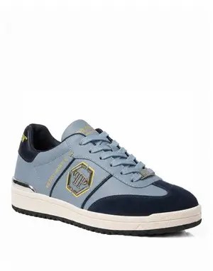 Philipp Plein Retro Hustle Bicolor Low Top Sneakers - Lightblue