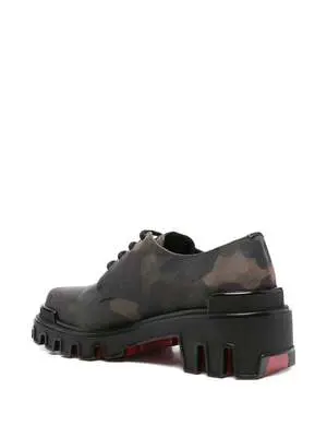 CHRISTIAN LOUBOUTIN Trott Dune Camo Print Combat Boots